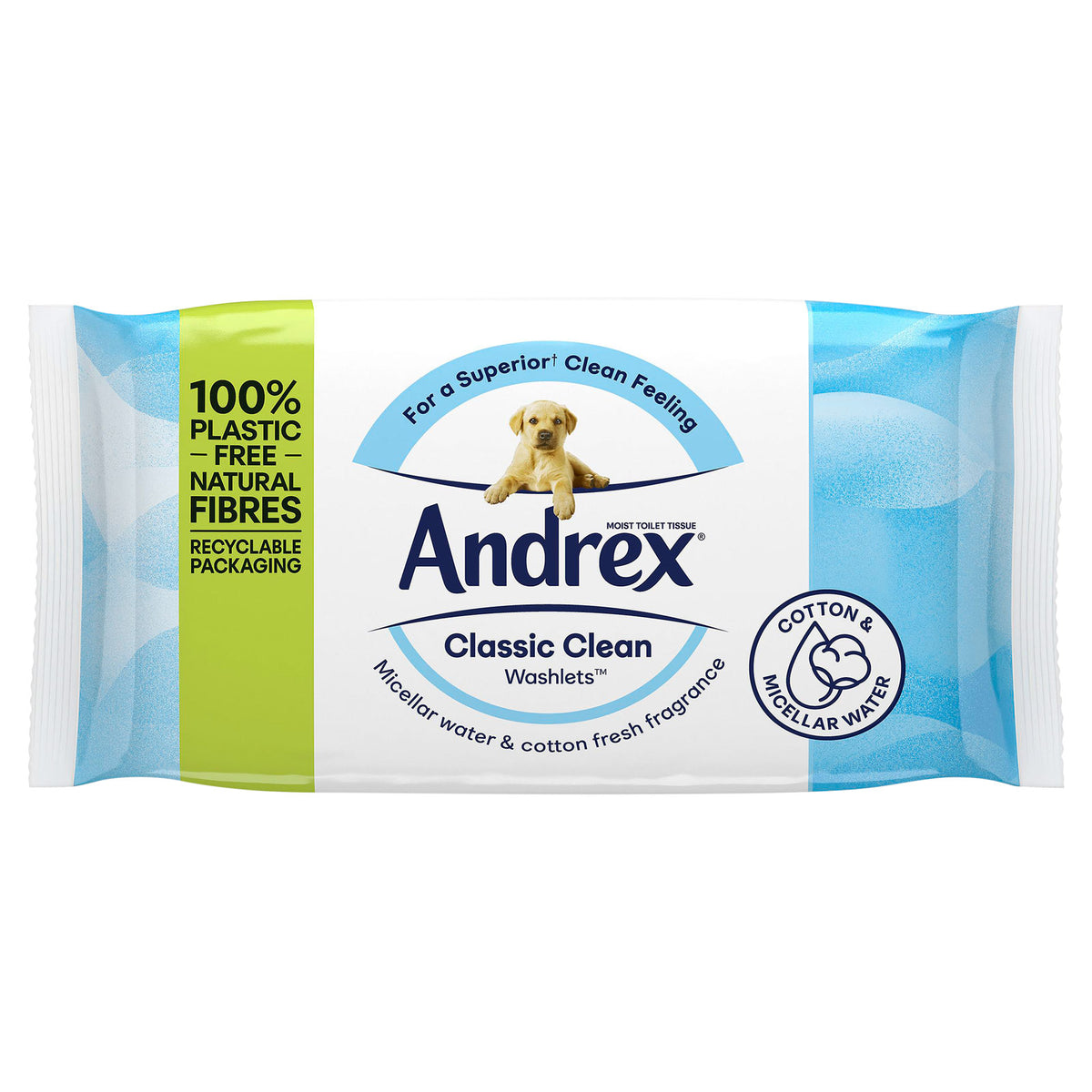 Andrex Classic Clean - Micellar and Cotton Fresh Fragrance Washlets ...