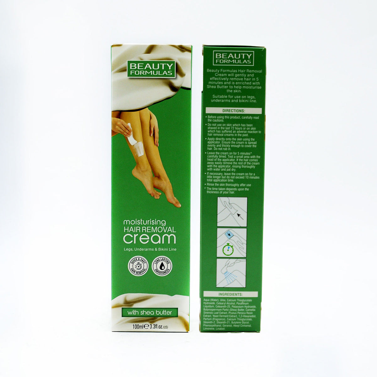 BEAUTY FORMULAS HAIR REMOVER CREAM MOISTURISING 100ML — first4health