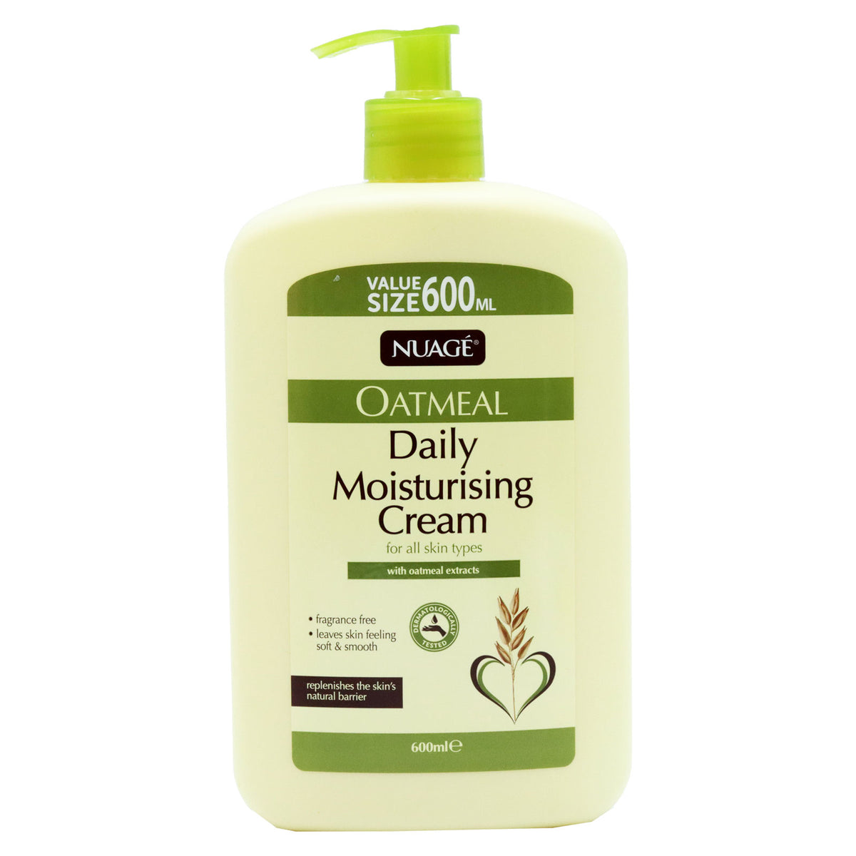 NUAGE MOISTURISING CREAM OATMEAL DAILY 600ML — first4health
