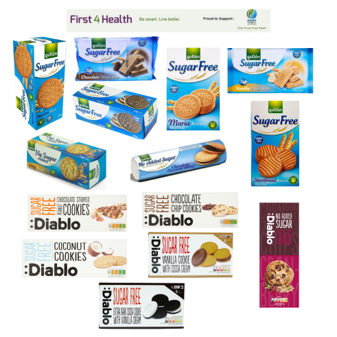 Family Biscuits & Cookies Hamper - with 14 Selected Sugar Free Delight ...
