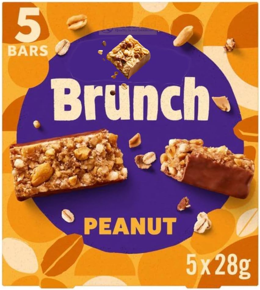 Cadbury Brunch Cereal Bars 5Pack Peanut 140gm — first4health